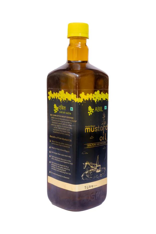 ABIL Premium Cold Press Kacchi Ghani Mustard Oil 1 Ltr - JioMart