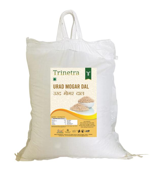Trinetra Best Quality Urad Mogar Dal -5Kg (Packing) White Urad (5000 g ...