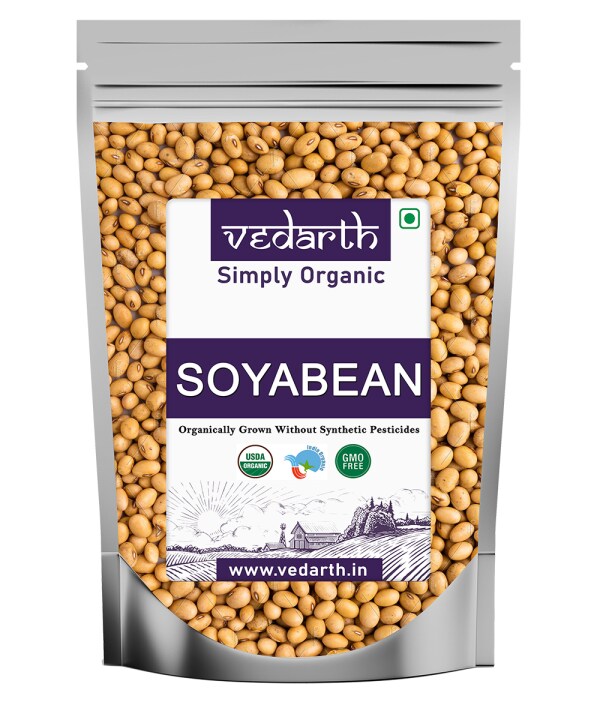 Vedarth Organic Yellow Soya Bean (Whole) (500 g) - JioMart