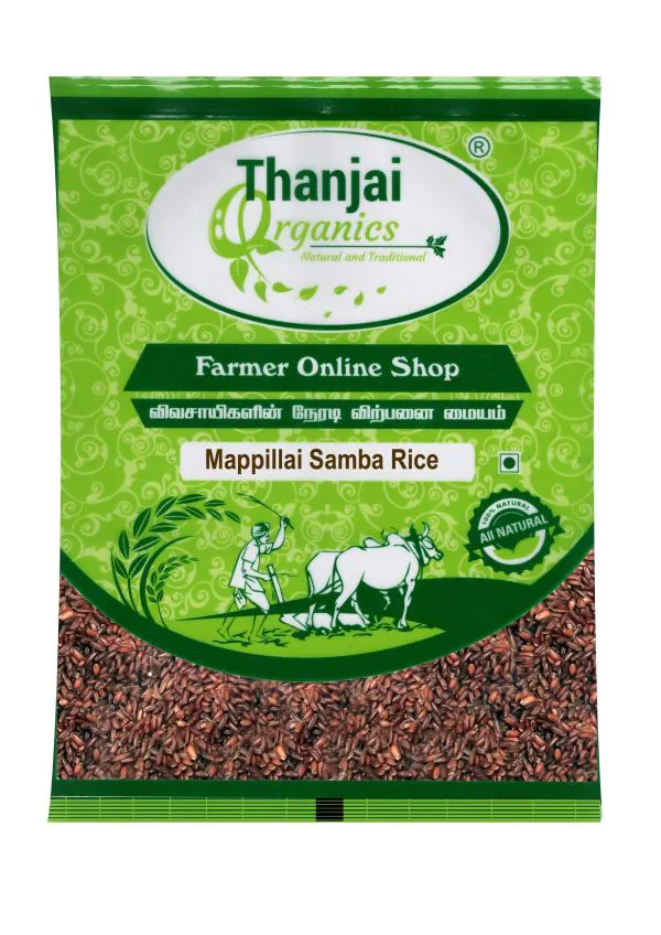Thanjai Organics Mappillai Samba Rice 1Kg| Hand Pounded Mappillai Samba ...