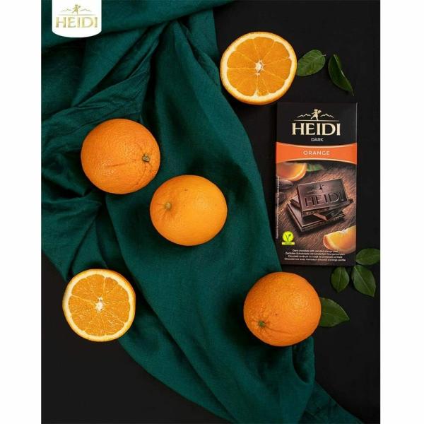 Heidi Vegan Orange Swiss Dark Chocolate Bar - 80g - JioMart