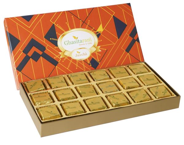 Ghasitaram Gifts-Diwali Sweets-Mewa Bites in Designer Box 18 pcs - JioMart