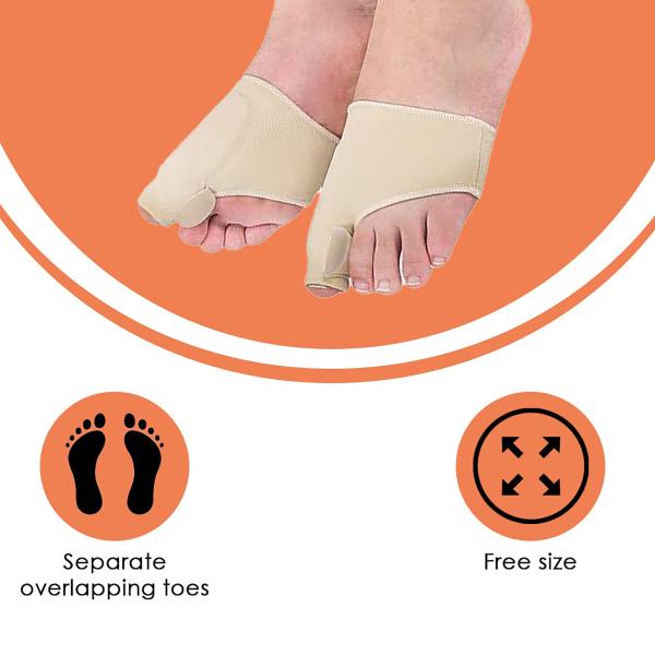 Skudgear Toe Separators - 1 Pair (Skin, Free Size) | Toe Straighteners ...