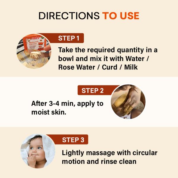 Baby Organo Natural Ubtan | Skin Lightening and Tan Removal For Babies ...