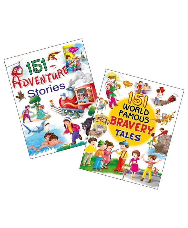 Set Of 2 Story Books, World Famous Bravery Tales & Adventure Stories ...