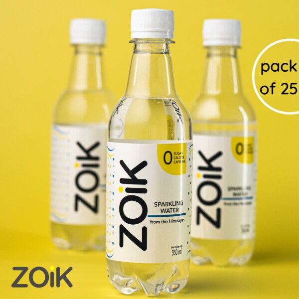 Zoik Sparkling Natural Mineral Water 350mL (Pack of 25) - JioMart