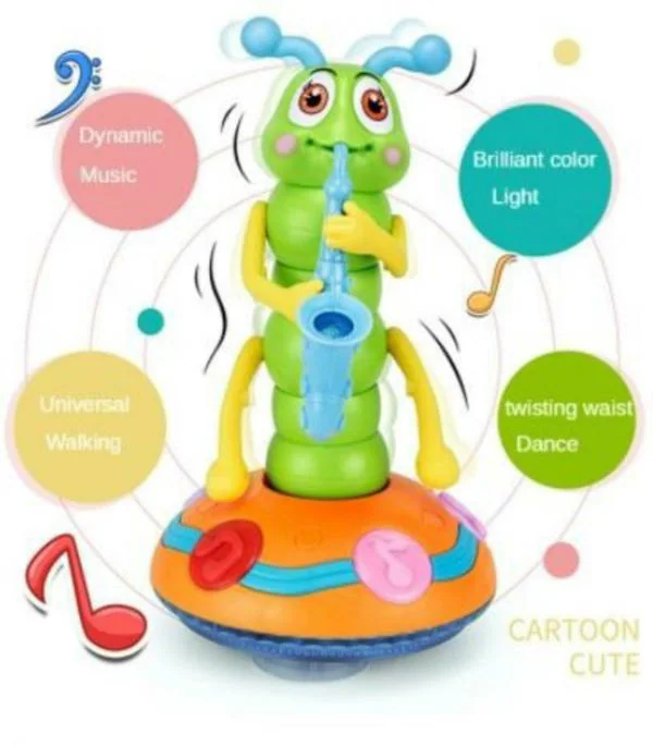 Sanjary Multicolor Plastic Musical Dancing Worm Sound Toy Kids Bugs ...