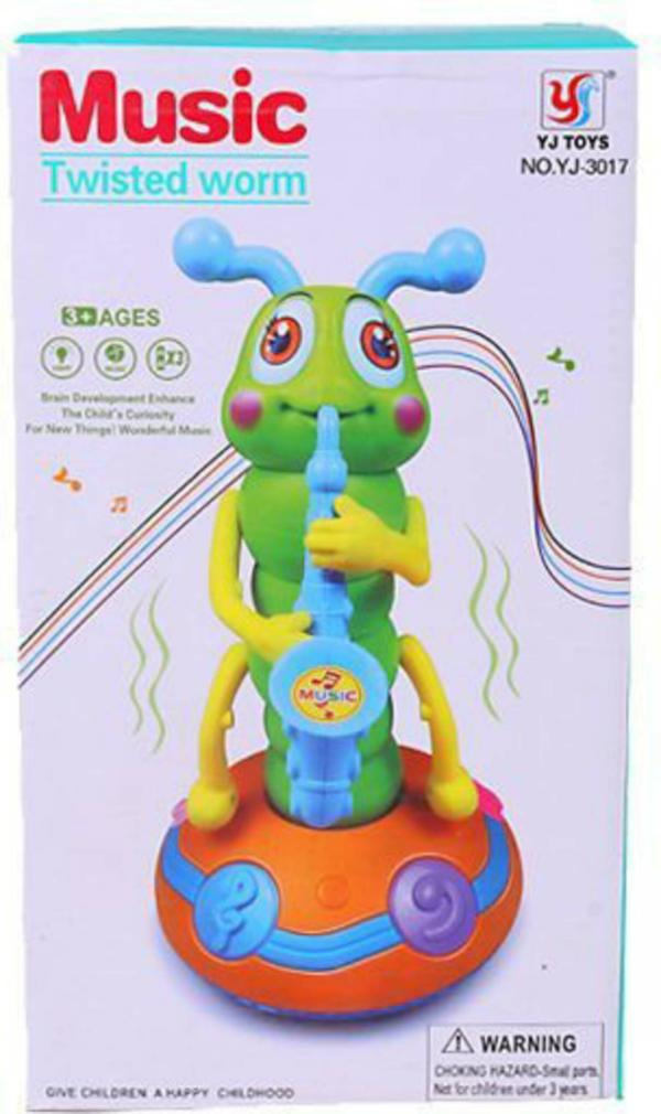 Sanjary Multicolor Plastic Musical Dancing Worm Sound Toy Kids Bugs ...