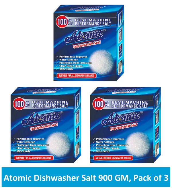 Atomic Dishwasher Salt 900 GM, Pack of 3 - JioMart
