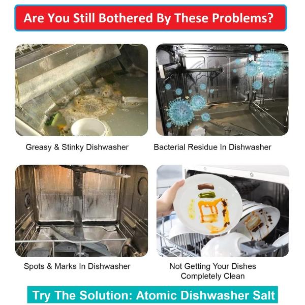 Atomic Dishwasher Salt 900 GM, Pack of 3 - JioMart