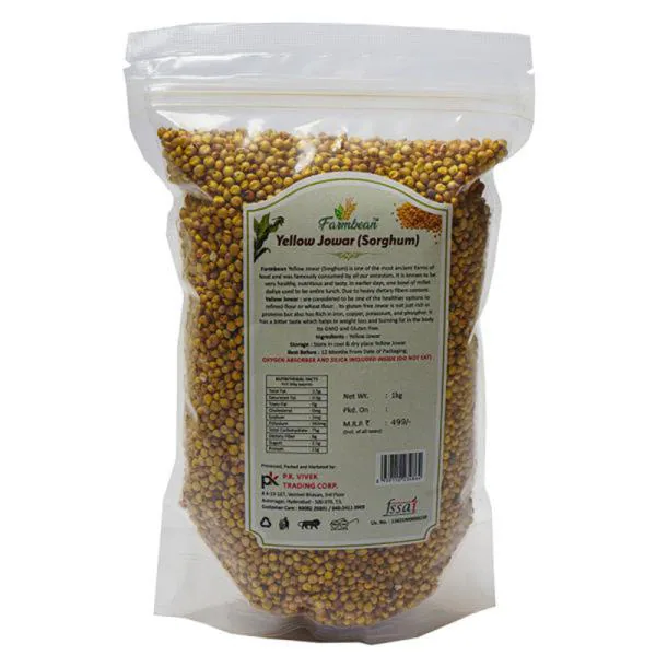 Farmbean Whole Yellow Jowar Grains 8 KG / Sorghum / Jonna For Weight ...