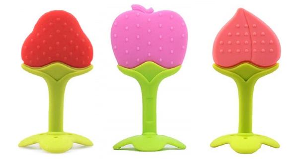 Enorme Silicone Fruit Shape 3 Piece Of Teething Teether For Baby ...