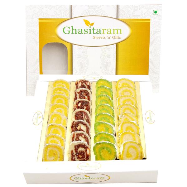 Jaiccha Ghasitaram Sweets-Pure Kaju Pista Moons (400 gms) - JioMart