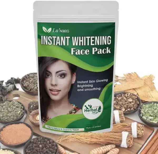 La'saaz Herbel and Natural Instant Skin Whitening Facepack (200GM) (200 ...