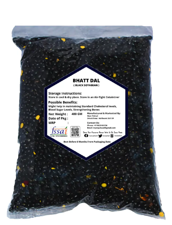 Refill Pack -Myor Pahad's Himalayan Unpolished Bhat Ki Dal ( Kala Bhatt ...