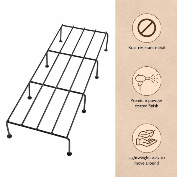 Ojorey Rectangular Metal Stand for Plants |Plant Stands| Pot Stand ...