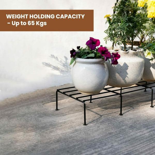 Ojorey Rectangular Metal Stand for Plants |Plant Stands| Pot Stand ...