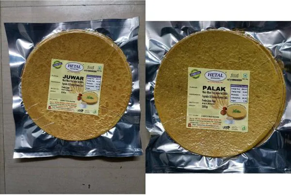 Hetal Khakhra Juvar And Palak Khakhra, 200 G Each Pack Of 2 - JioMart
