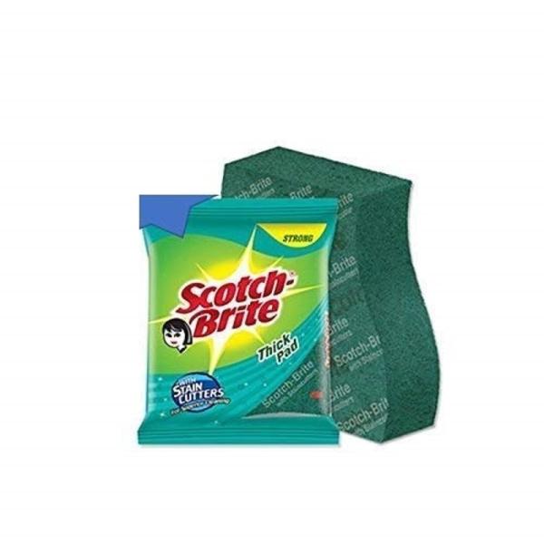 Scotch-Brite Fibre Thick Pad Small (Multicolour, Pack of 10) - JioMart
