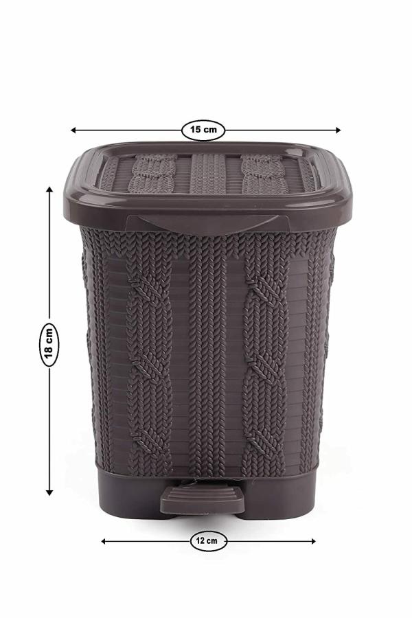 Nayasa Table top Pedal Dustbin,Small,Assorted colours - JioMart