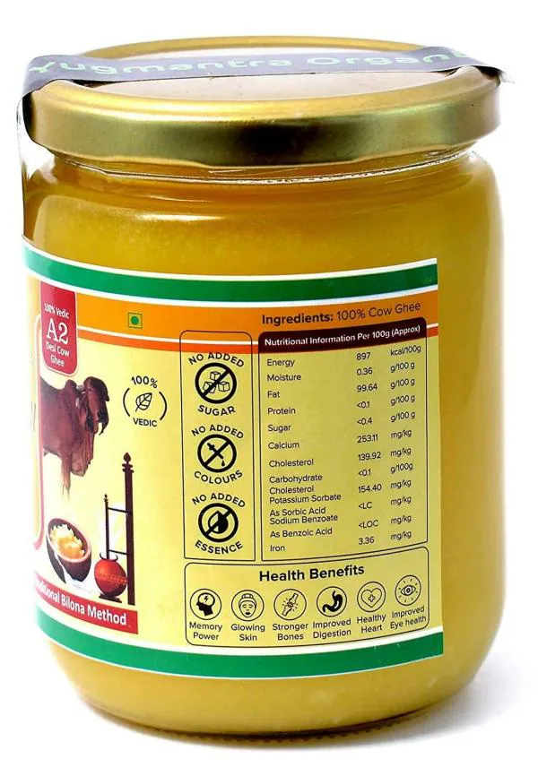 Yugmantra Organic Foods 100 Percent Pure Natural A2 Sahiwal Cow Milk ...