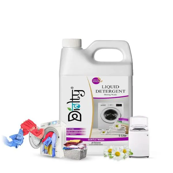 Diolty Gentle Wash Laundry Liquid Detergent Free & Clear Fragrance 5L ...