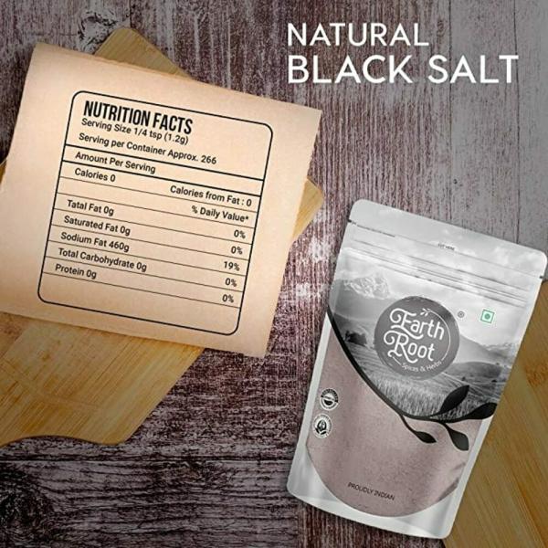 EarthRoot Black Salt, Kala Namak, Powder 500gm - JioMart