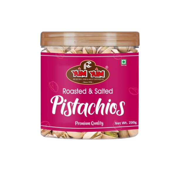 YUM YUM Premium Roasted & Salted Pistachios 200g - JioMart