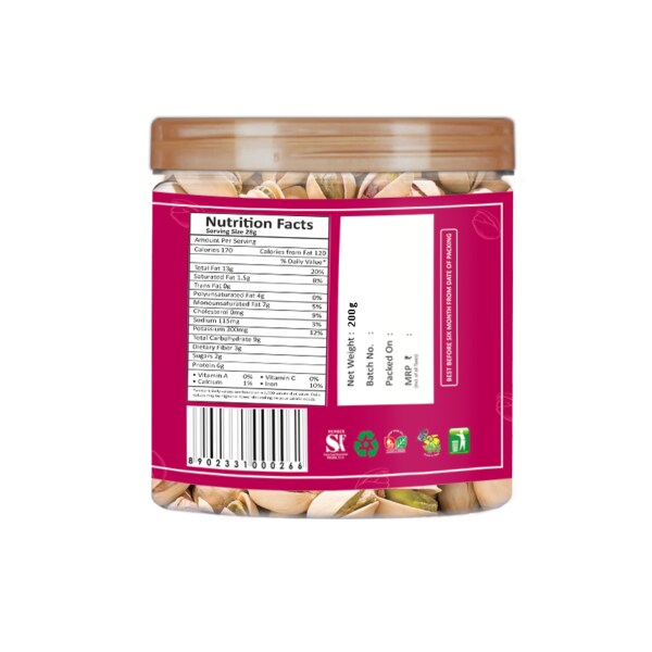 YUM YUM Premium Roasted & Salted Pistachios 200g - JioMart