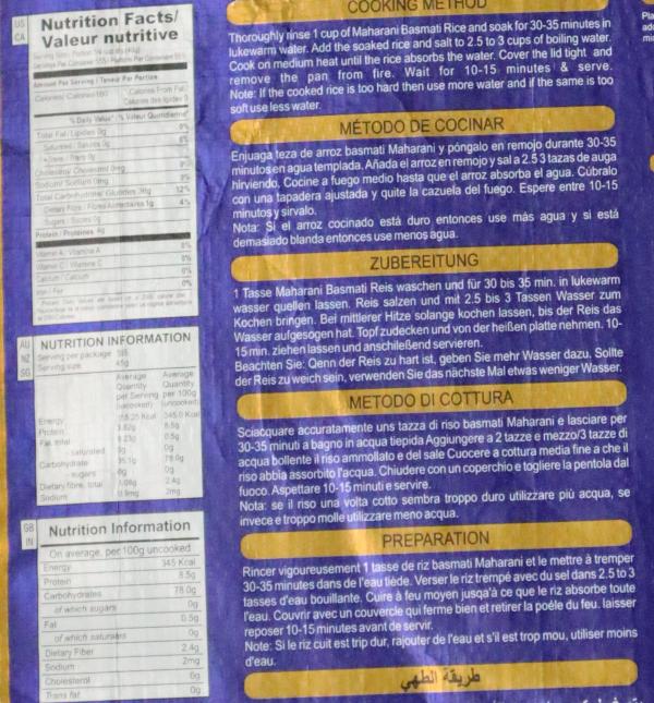 Maharani premium basmati rice 30Kg Long aged rice - GOLD Label - JioMart