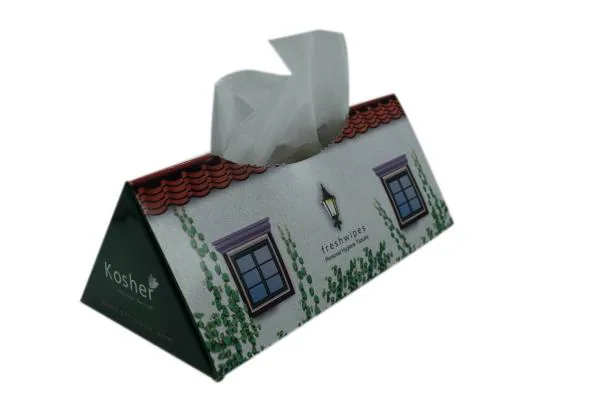 Kosher Castle Pyramid Facial Tissue Box, Pack of 5, 2 Ply, 50 Pulls ...