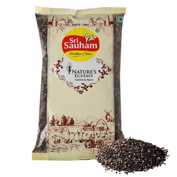 SRI SAUHAM 100% Pure Natural Chia Seeds/Sabza Seeds-200 gm - JioMart