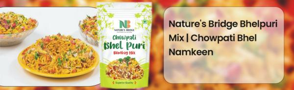 Nature's Bridge Bhelpuri Mix | Chowpati Bhel Namkeen - 100% Vegetarian ...