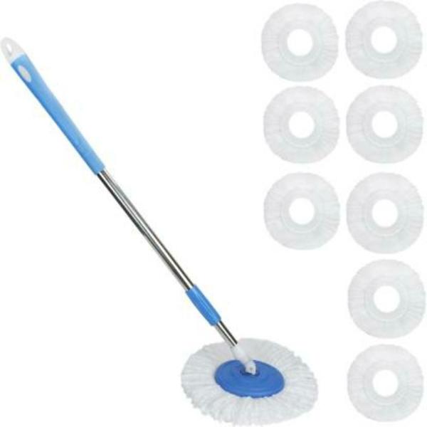 JAINSTAR Mop 360 Cleaning Stainless Steel Spin Mop Extendable Handle ...