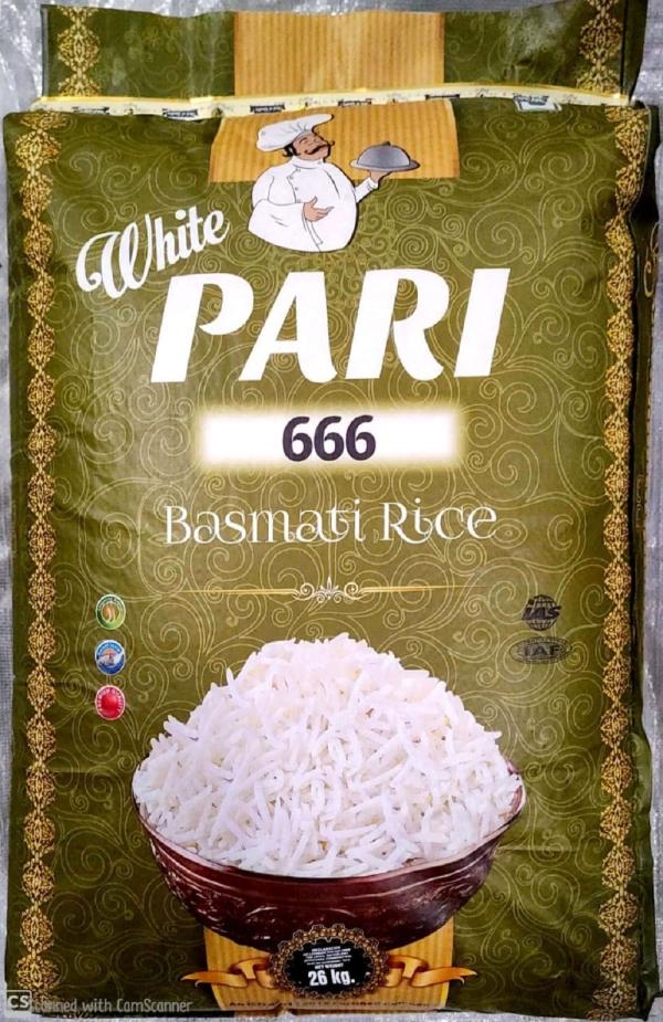 WHITE PARI 666-PULAV BASMATI RICE 26KG - JioMart