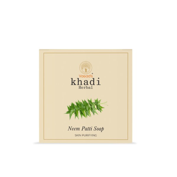 Vagad's Khadi Neem Patti Soap 100gm | Anti-Bacterial and Anti-Fungal ...