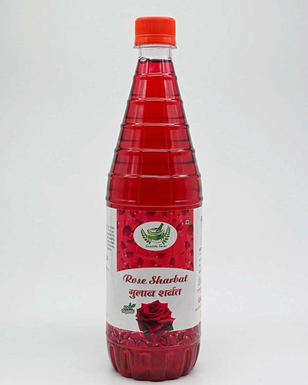 Swadeshi Farms Handmade 100 Percent Pure Ruh Gulab Sharbat Syrup - 750 ...