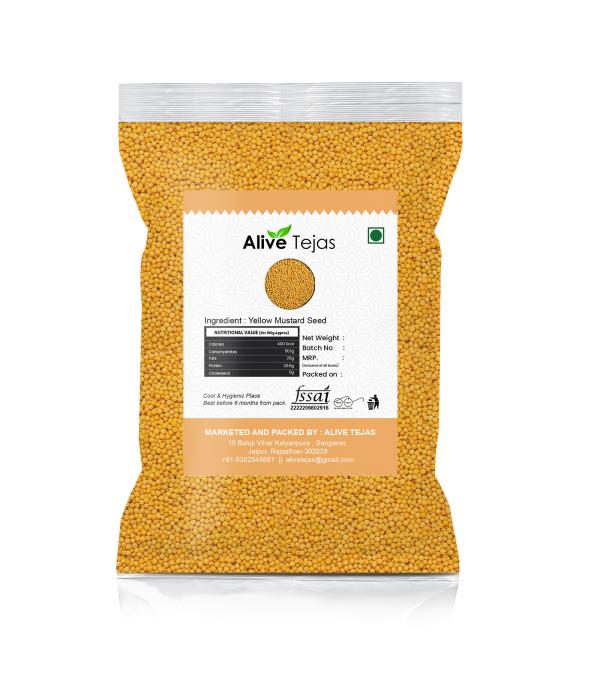 Alive Tejas Yellow Mustard Seeds - Safed PILI Sarson 250 GMS - JioMart