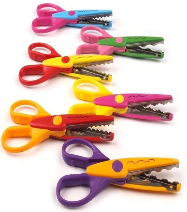 Ciconia Designer Shape Cutter Scissor Pack of 6 Different Design, Zig ...