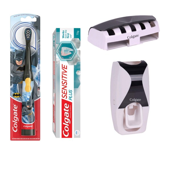 Batman Battery Toothbrush for kids+Sensitive Plus Sensitivity Relief ...