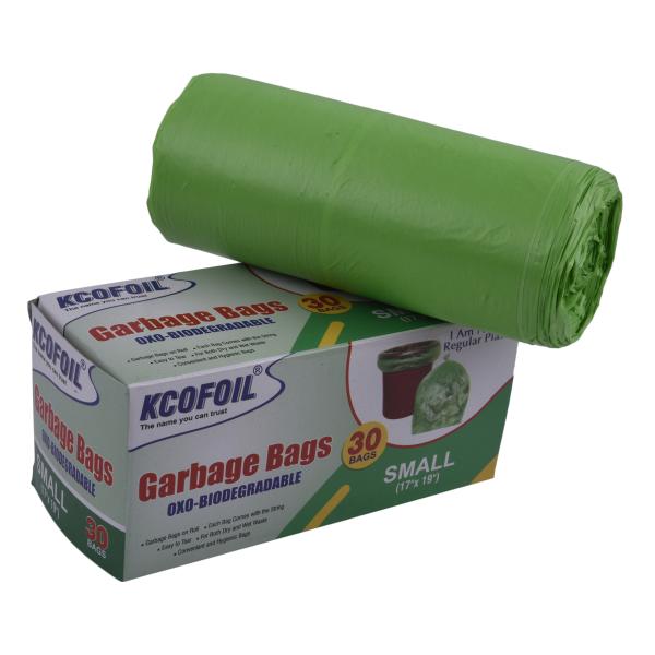 KCOFOIL ECO FRIENDLY OXO-BIODEGRADABLE GARBAGE BAG 17"X19" Inc ...
