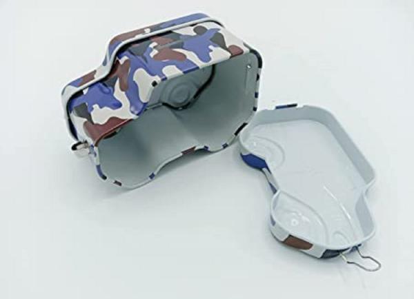 GOLD LEAF Creative Military Design Jeep Shape Metal Tin Coin Bank to ...