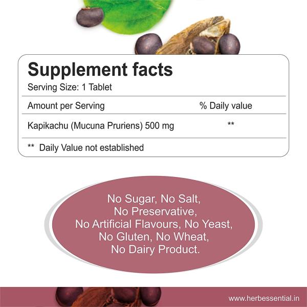 Herb Essential Kapikachu Tablets - 60 Tablets - JioMart