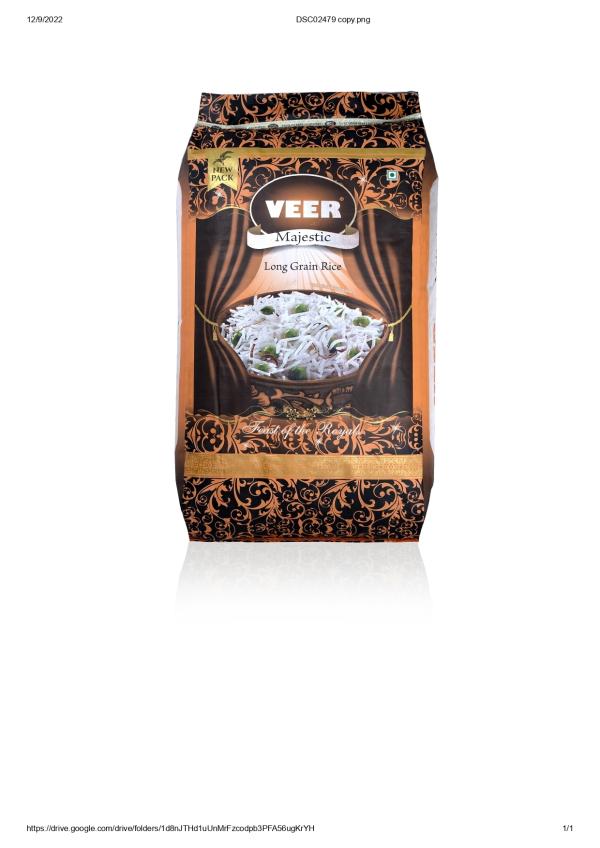 VEER MAJESTIC- LONG GRAIN RICE 30 KG - JioMart