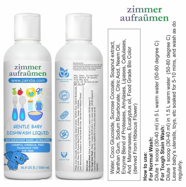 Baby Bottles, Toys, Utensils Washing Liquid Detergent-1.5L with Natural ...