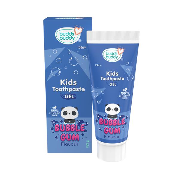 Buddsbuddy 100% Fluoride Free Kids Toothpaste Gel for Cavity Protection ...