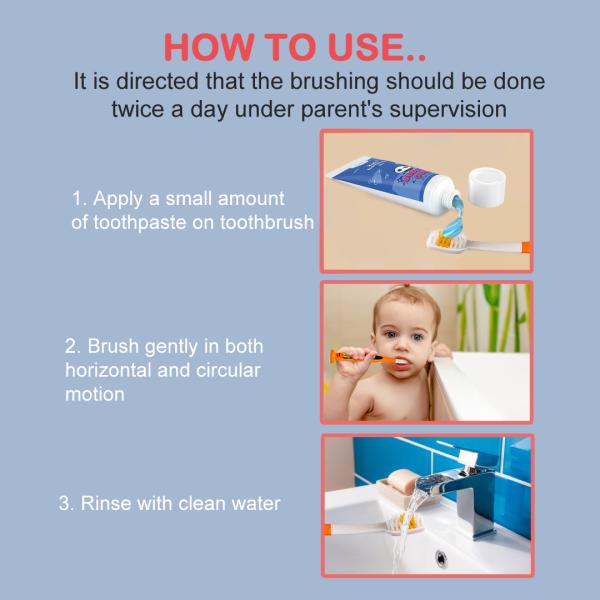 Buddsbuddy 100% Fluoride Free Kids Toothpaste Gel for Cavity Protection ...