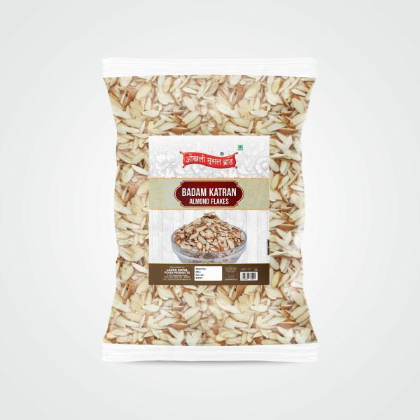 Okhli Musal Brand Sliced California Almonds Flakes Badam Cutting ...