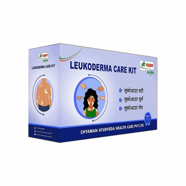 Shri Chyawan Ayurveda Leukoderma Kit for treating white spots Leukoout ...