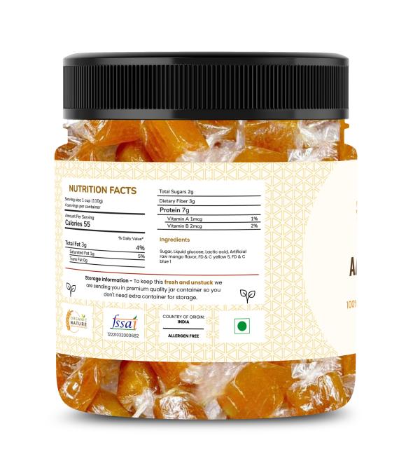 ORGANIC NATURE Aam Papad Candy 900 Gram (Pack of 3)|Alphonso Mango ...